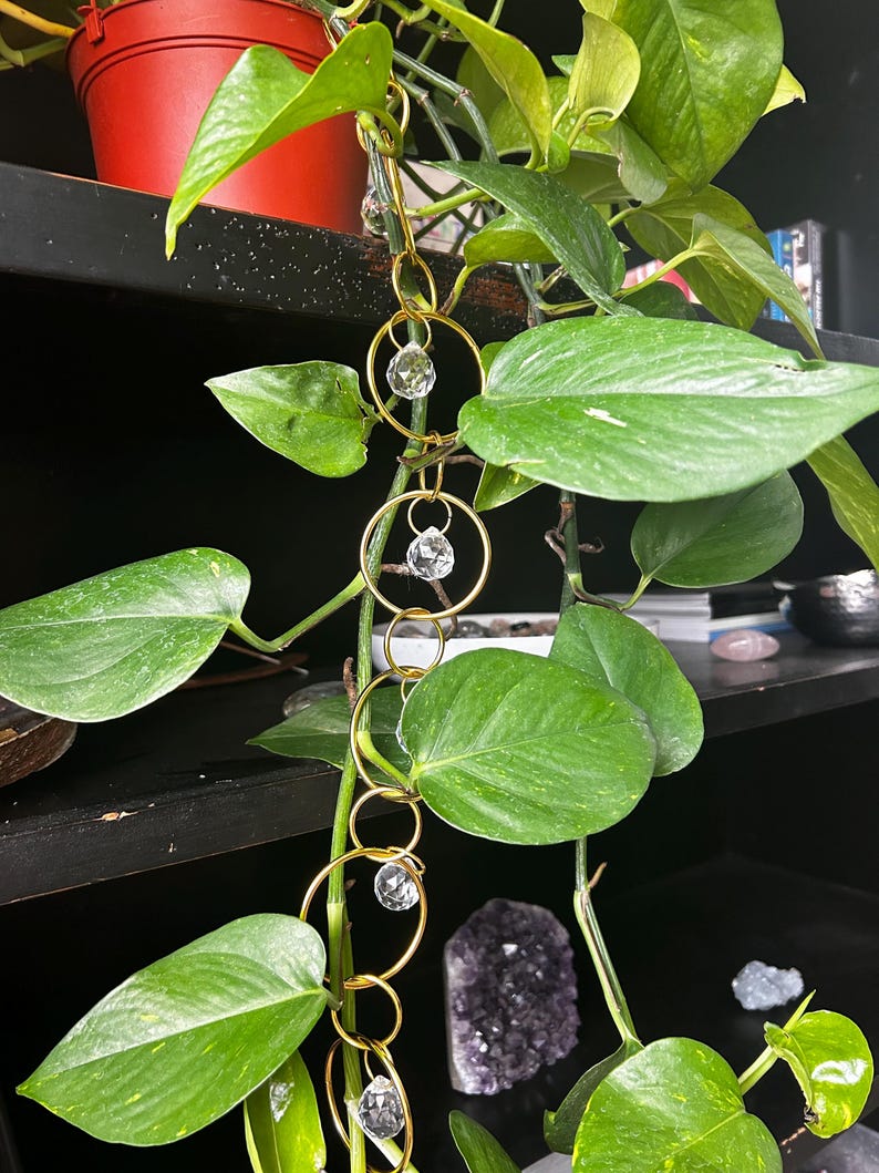 Chain Plant Trellis With Sun Catchers - Etsy