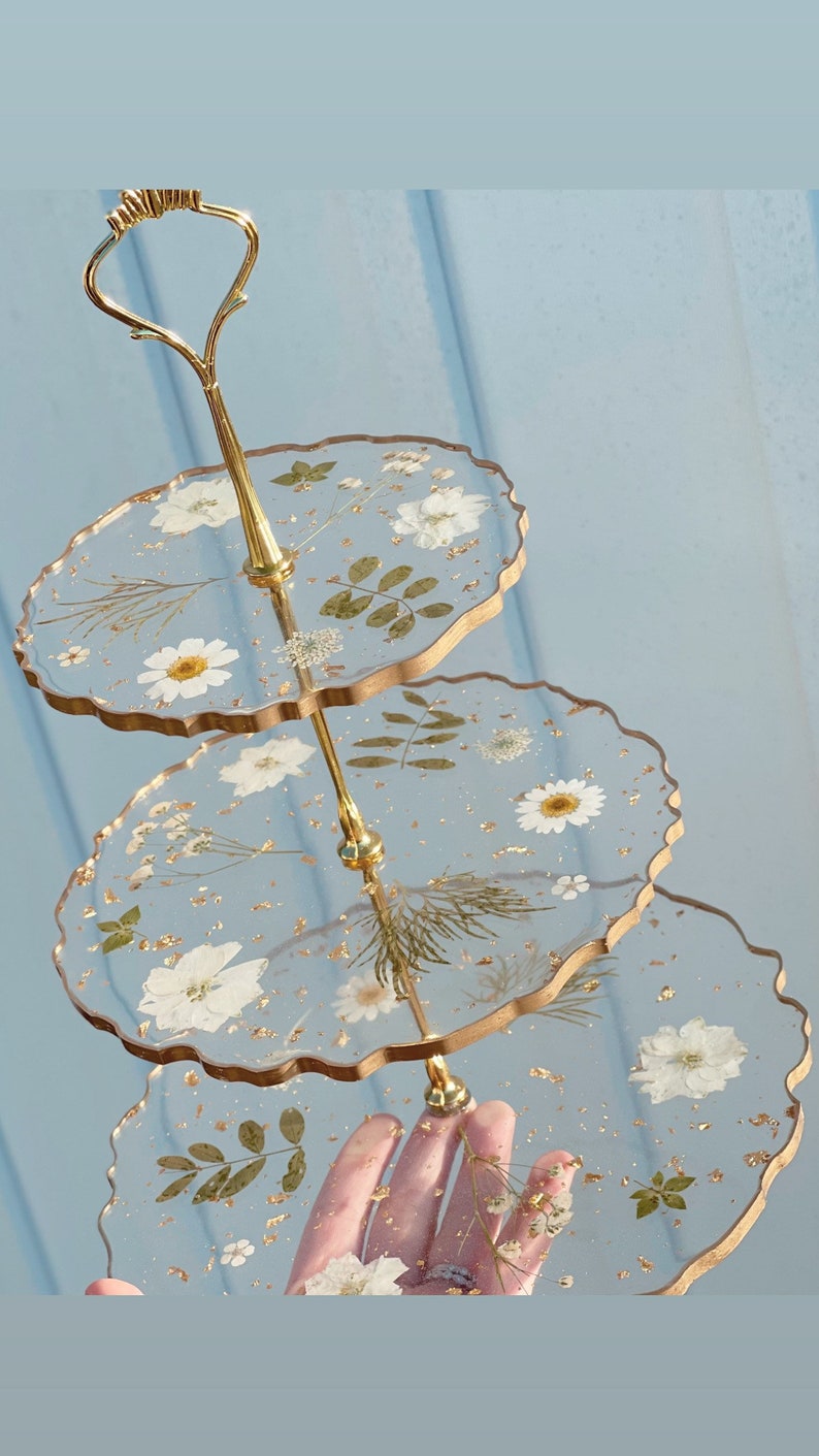 Handmade Resin 3 Tier Dessert Tray - Etsy
