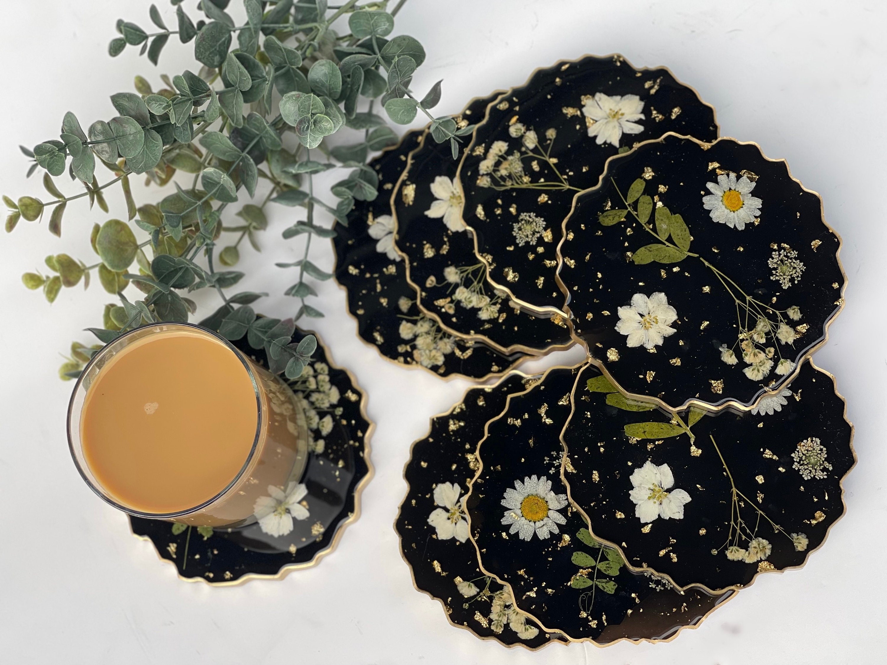 Handmade Resin Coasters - Etsy