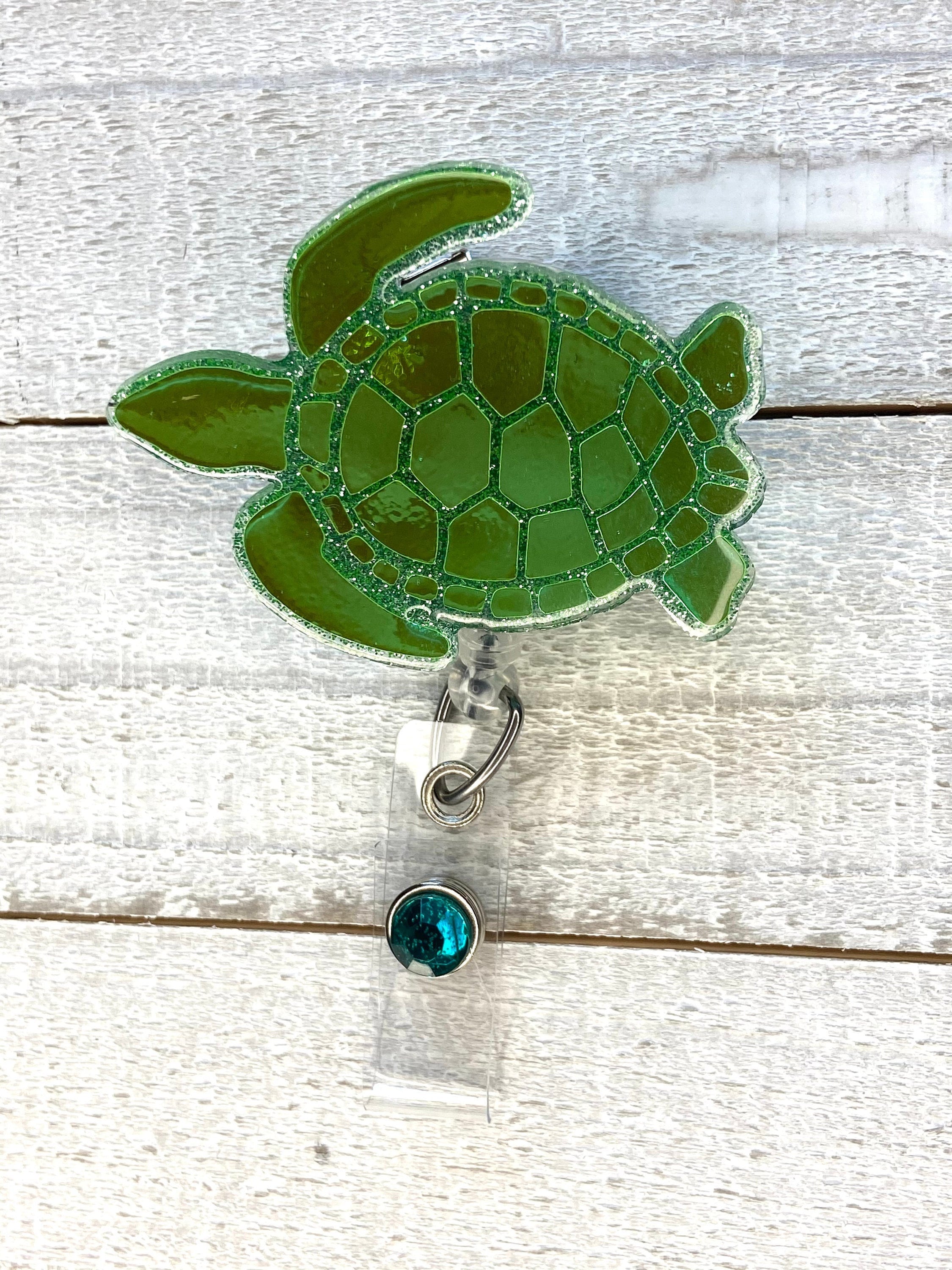 Sea Turtle Badge Reel, Turtle Badge Reel, Cute Badge Reel, Nurse Badge ...