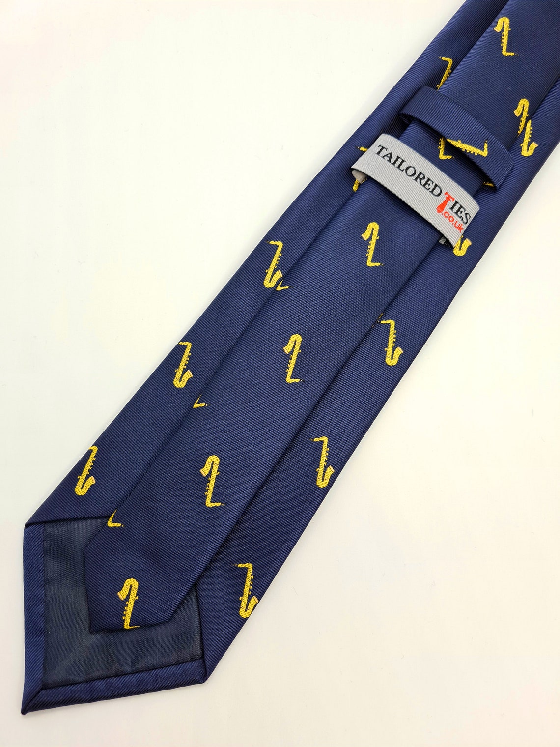 Saxophone Navy Blue Tie Navy Mens Tie Women's Tie - Etsy