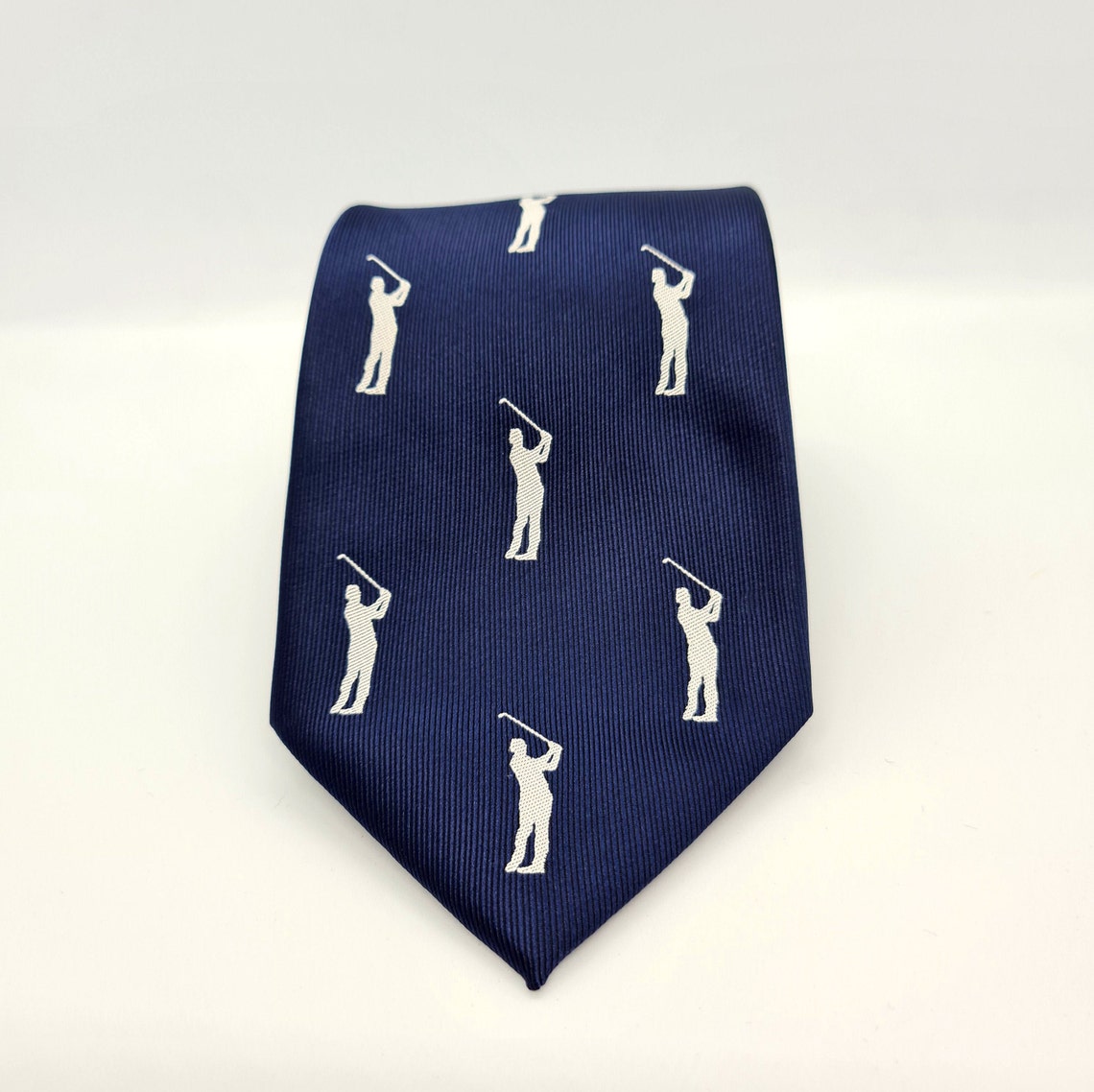 Navy Blue Golfer Tie | Golf Tie | Navy Mens Tie | Women's Tie ...