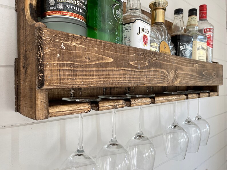 75cm Floating Home Bar/ Wine or Spirit Rack Straight Front - Etsy UK