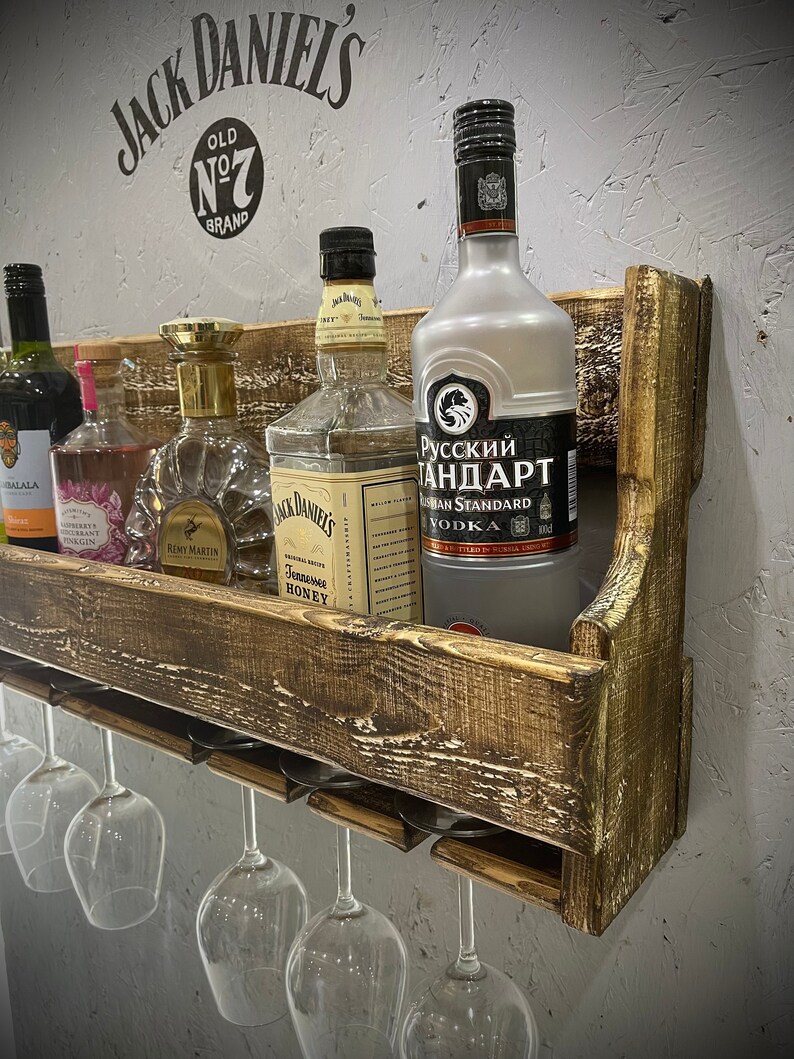 75cm Floating Home Bar/ Wine or Spirit Rack Straight Front - Etsy UK