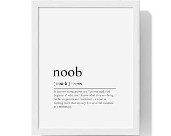 Noob Definition - Etsy