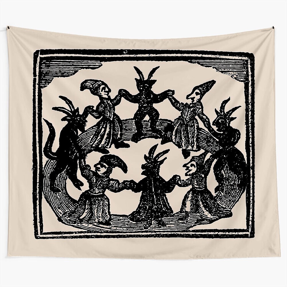 Witches Circle Dance Tapestry / Witches Circle Dance Wall Hanging ...