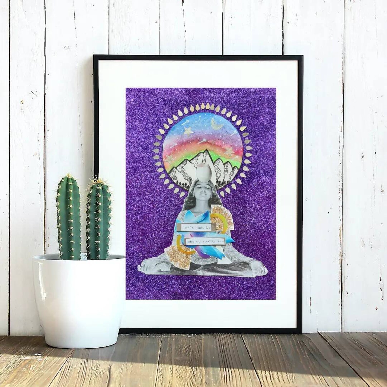 Light-sensitive, Dynamic Collage on Paper - Etsy