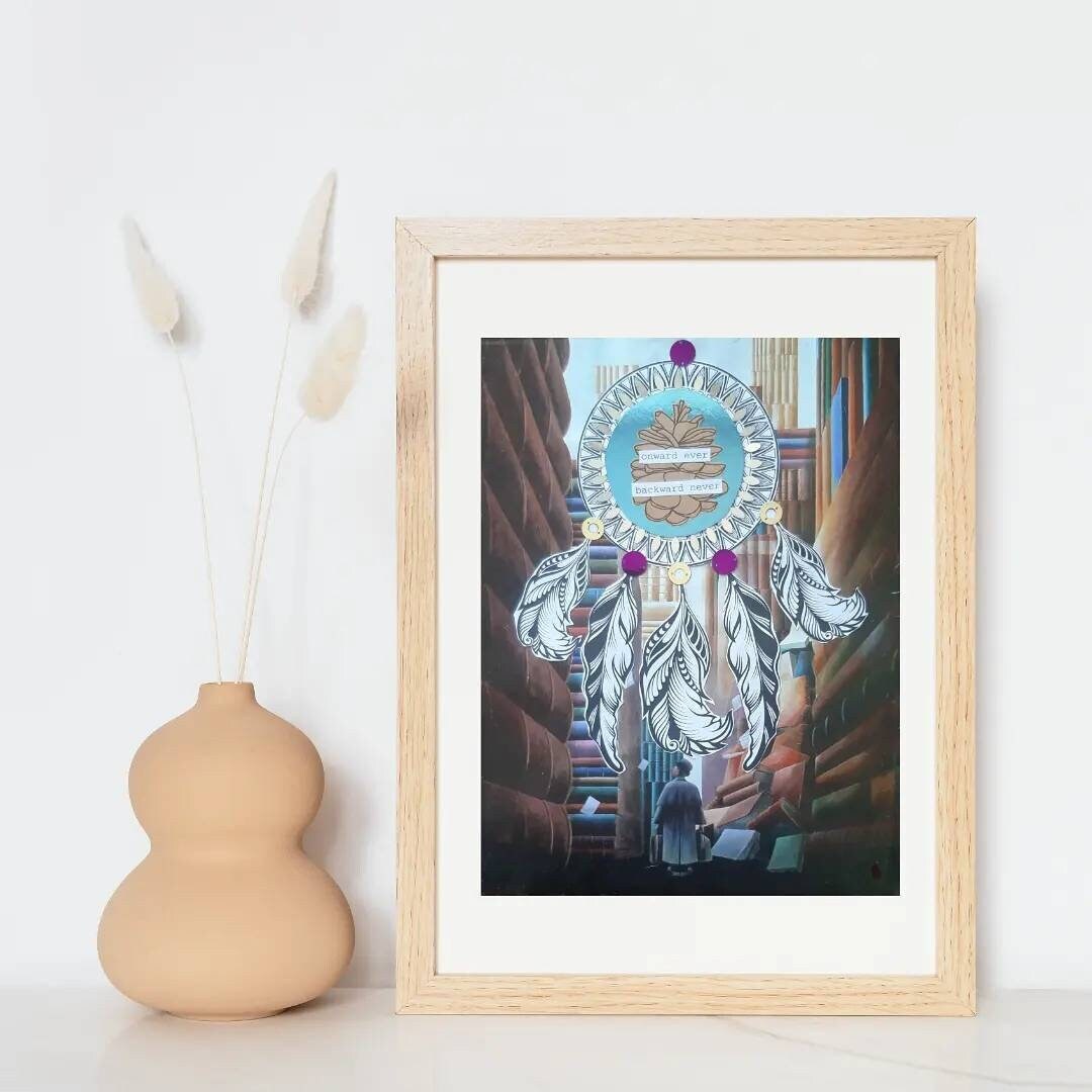 Mixed Media, Light-sensitive Collage on Paper - Etsy