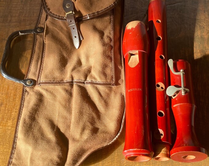 Rare Old German Roessler Symphony Tenor 3 Piece Wooden Recorder - Etsy