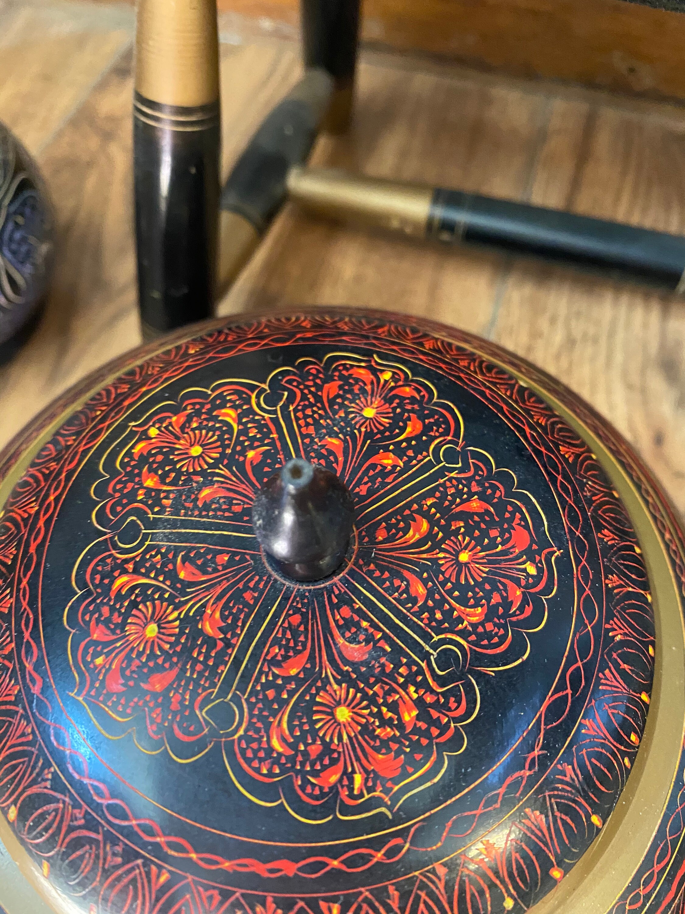 Sri Lanka Laaksha lackiert geschnitzte Holzschalen | Etsy