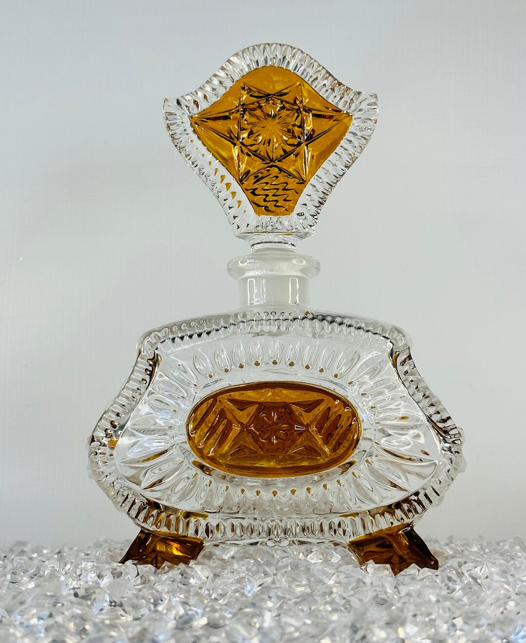 1930s Art Deco/bohemia Style Crystal Glass Perfume Fragrance - Etsy
