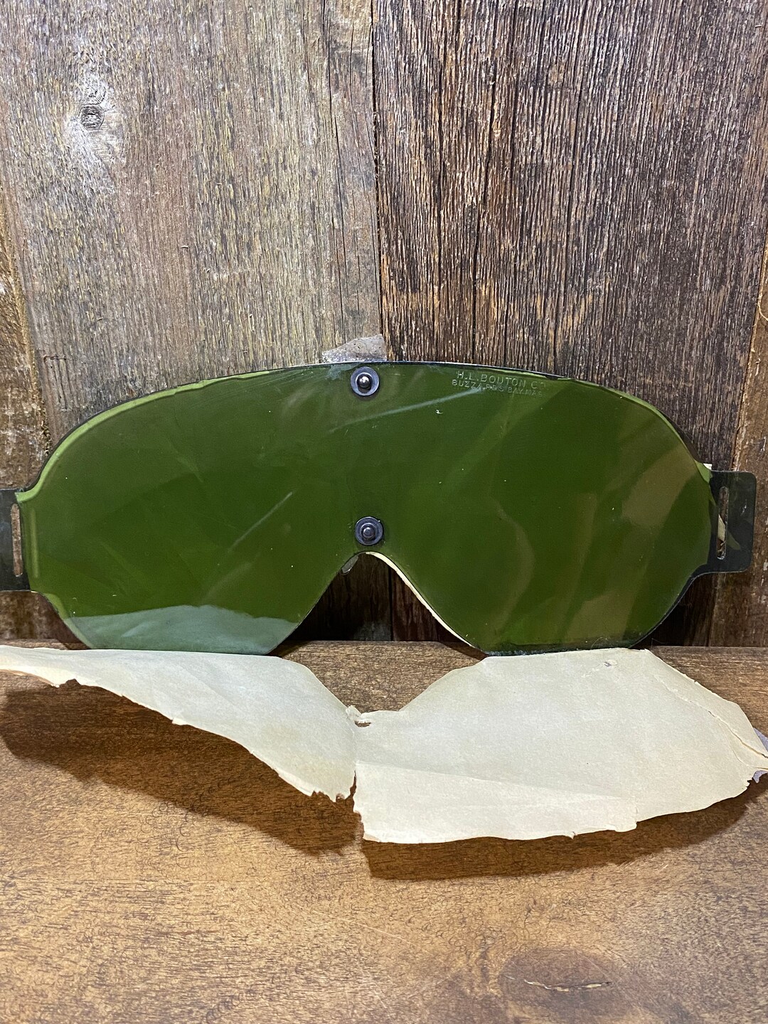 WW2 Army Tactical Eye Protection Lens That Attaches to Helmet H.L ...