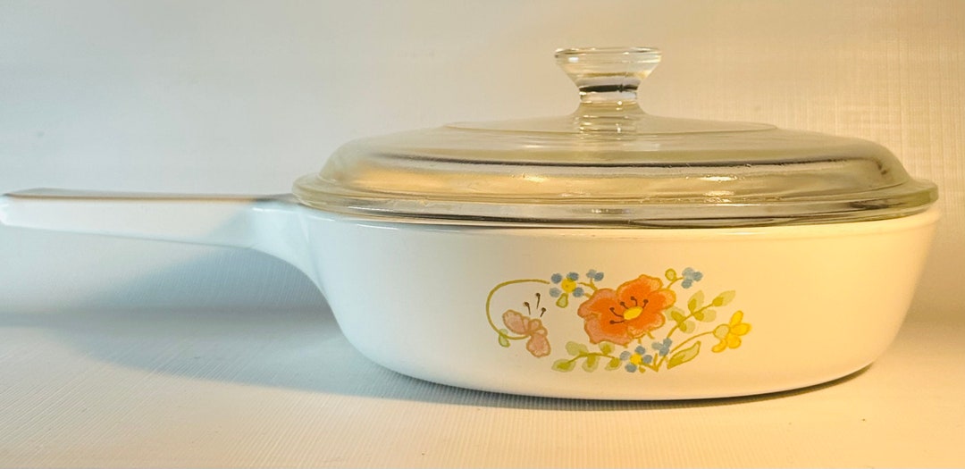 Vintage Corning Ware Rangetopper Skillet in wild Flower - Etsy