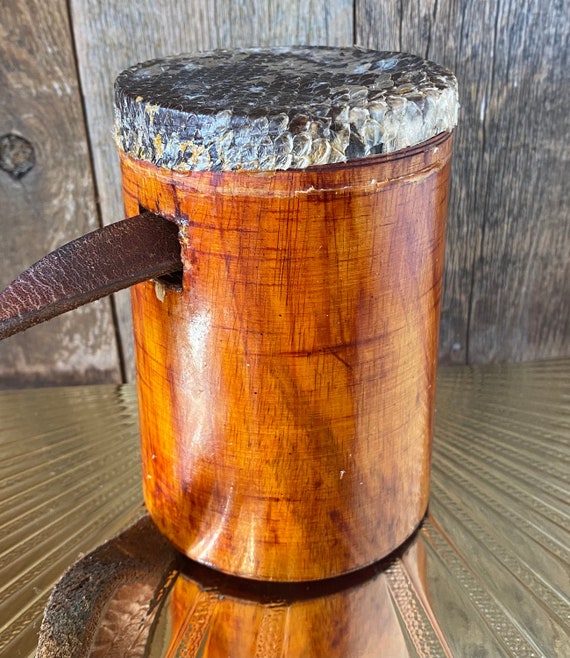 Vintage Small Hand Made Snake Skin Hand Percussion/drum | Etsy