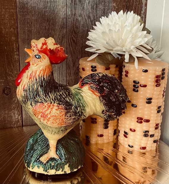 Vintage Blow Mold Plastic Rooster That Cock a Doodles Motion - Etsy