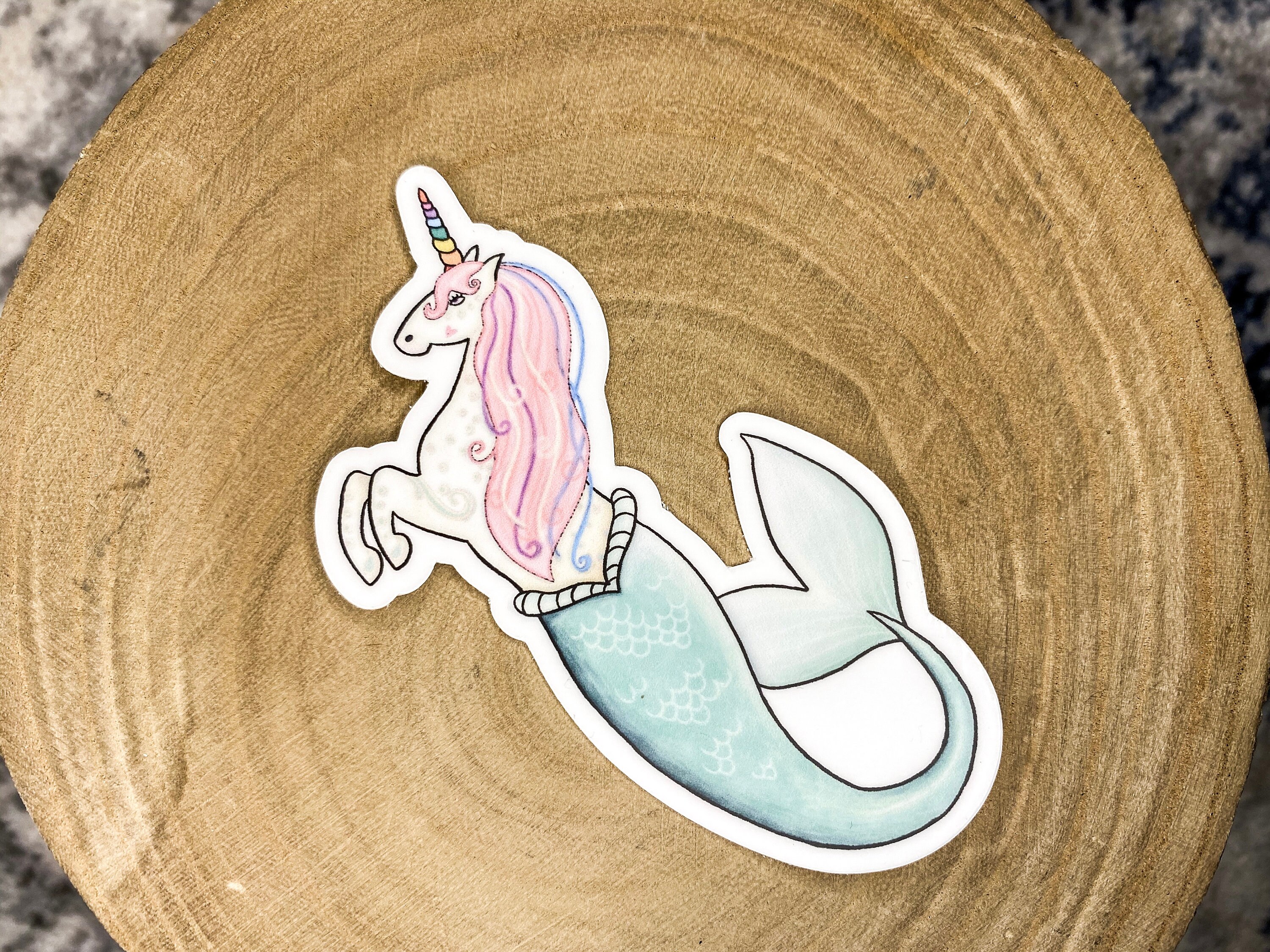 Mermicorn // Unimaid // Sticker - Etsy