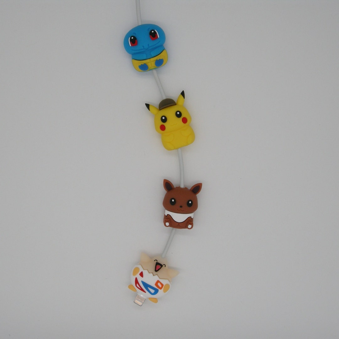 Cute Animated Character Phone Charger Protector set of 4 - Etsy