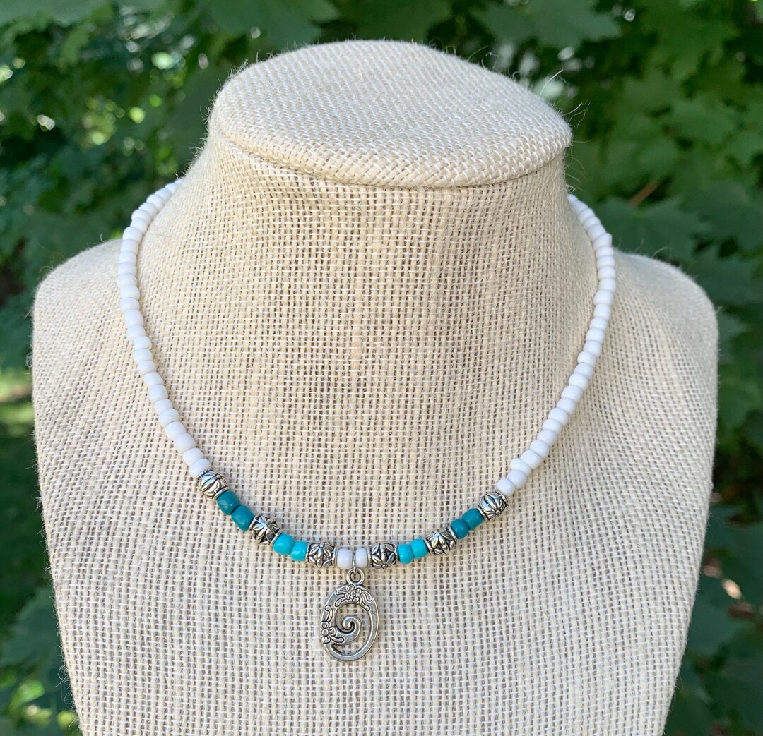 Surfer Necklace, Surfer Choker, Beach Inspired Choker, Summer Choker ...