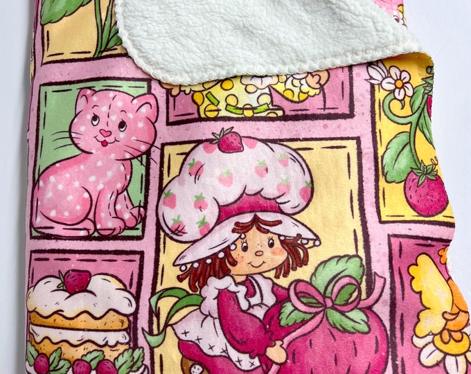 Custom Strawberry Shortcake and Friends 50x60 Sherpa Blanket - Etsy