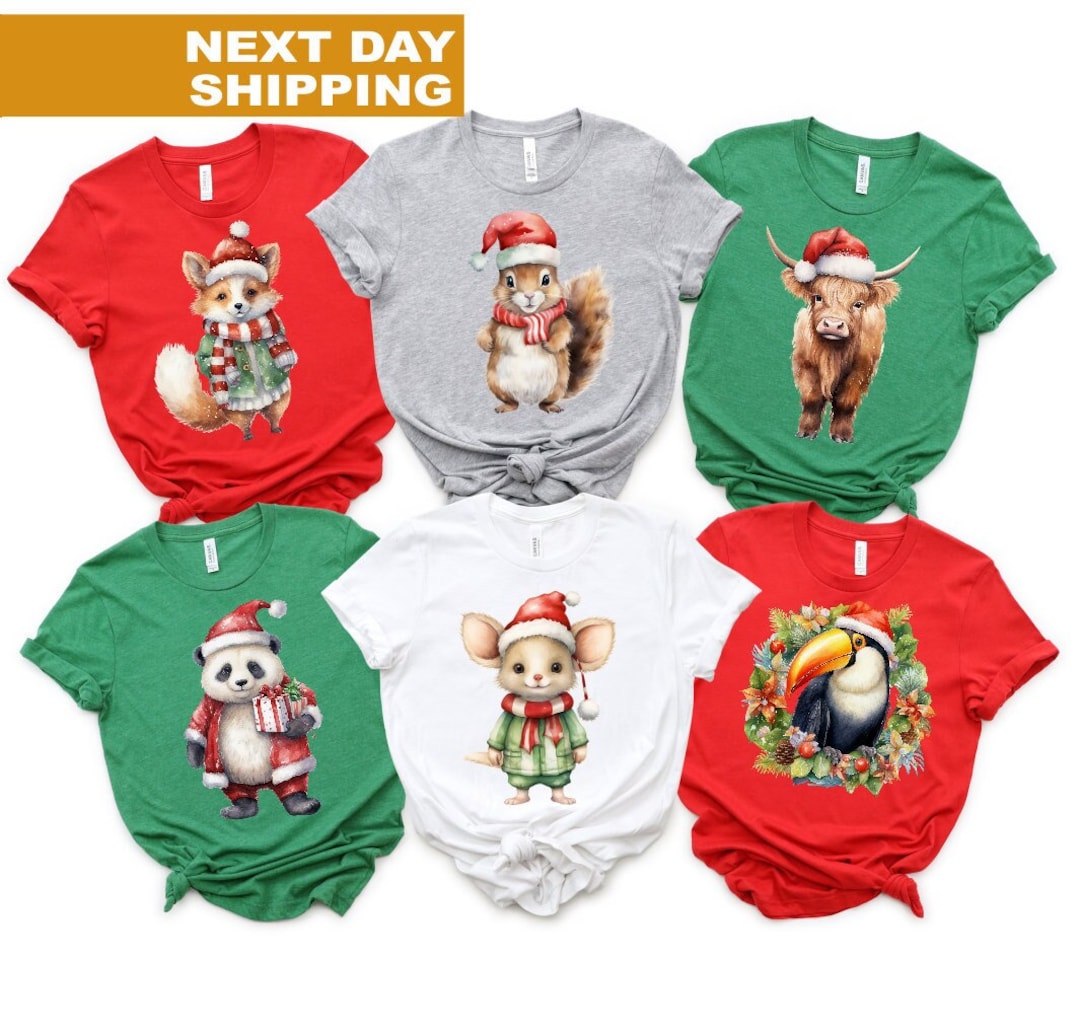 Christmas Farm Animals Tree Shirt, Christmas Animals Hoodie, Christmas ...