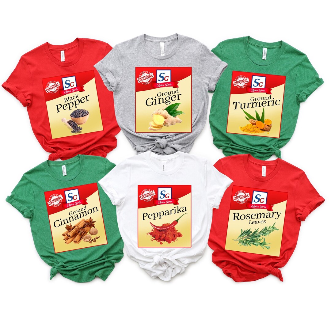Spice Girl Shirts, Christmas Group Costume, Condiments Matching Shirts ...
