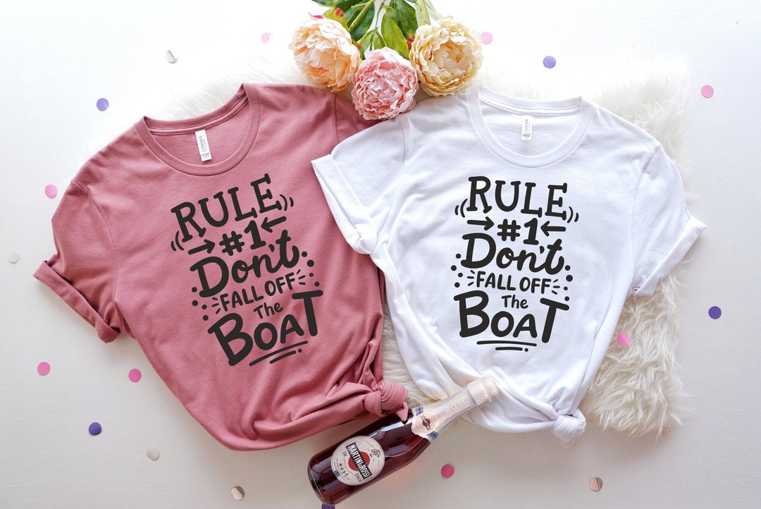 Rule 1 Don't Fall off the Boat Shirt, Boating Captain Gifts, Funny ...