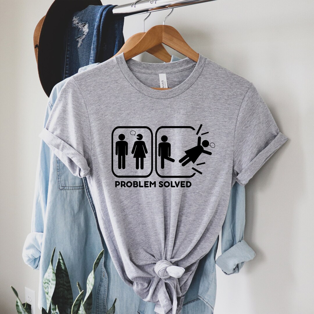 Funny Divorce Shirt, Problem Solved Shirt for Men,breakup Tee, Matching ...
