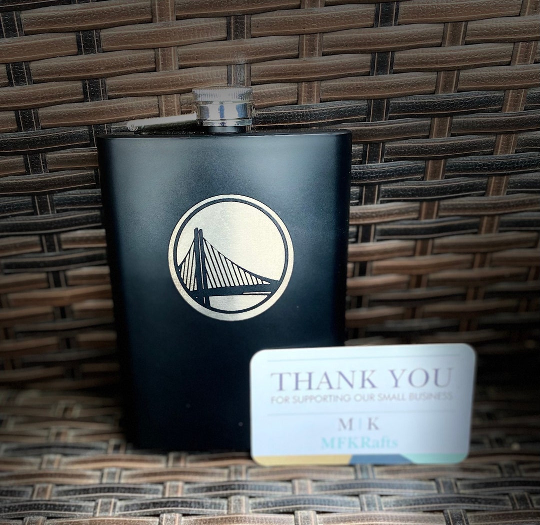 Any NBA Team Flask/ Warriors Flask/ Personalized Engraved - Etsy