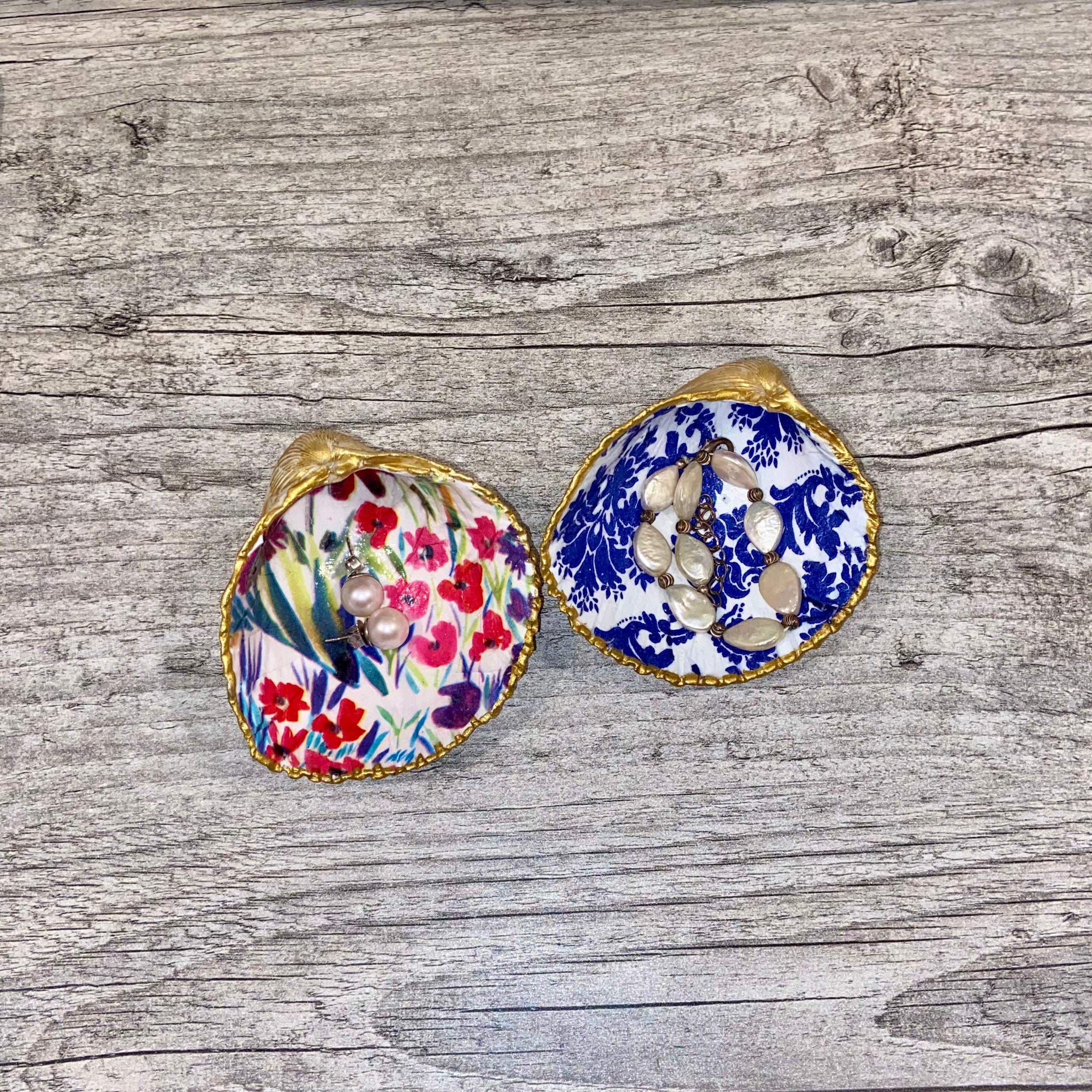 Decorative Oyster & Seashell Gift for coffee table decor or | Etsy