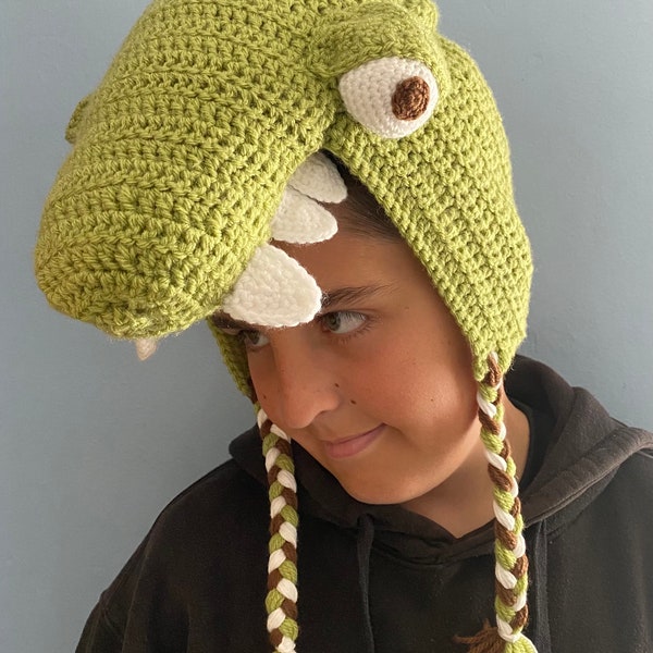 Crochet Dino Dinosaur Dana Hat - Etsy