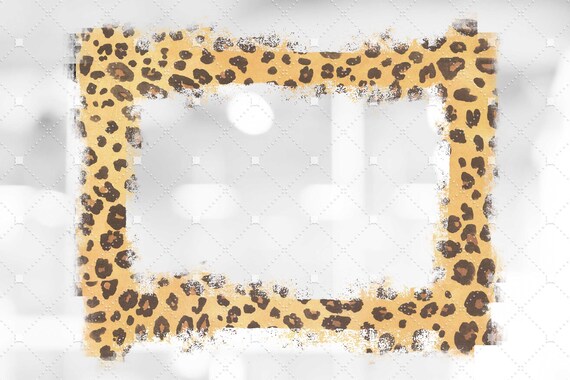 Leopard Frame Png Frame Png INSTANT DOWNLOAD Png | Etsy