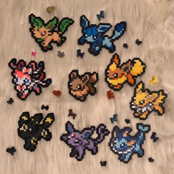 Perler Beads Pokemon Mini Sprites Keychains Or Standalone Etsy