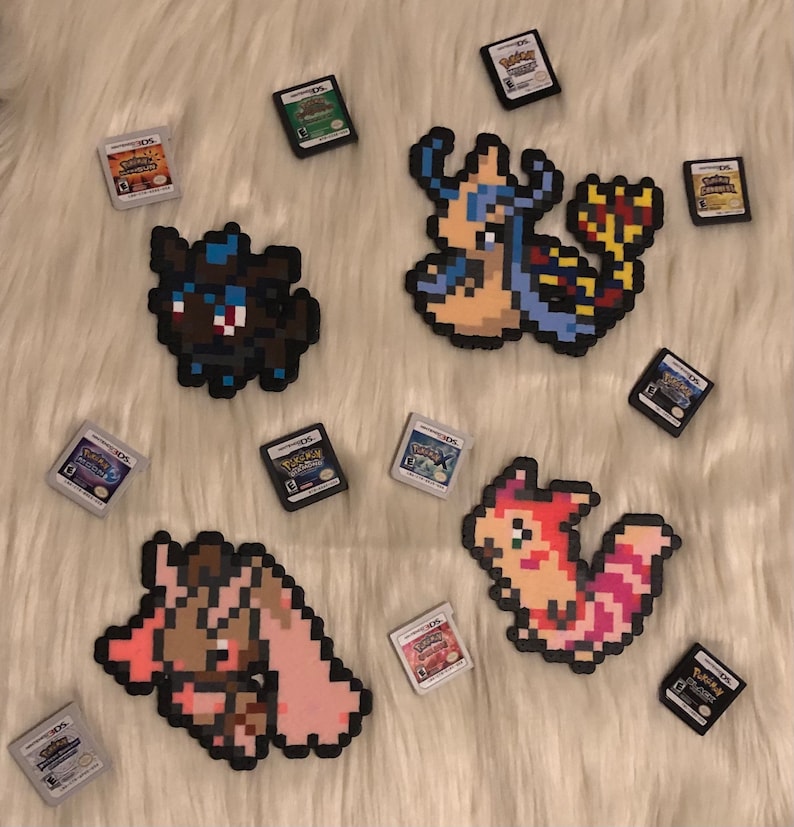 Perler Beads Pokemon Mini Sprites Keychains or Standalone - Etsy