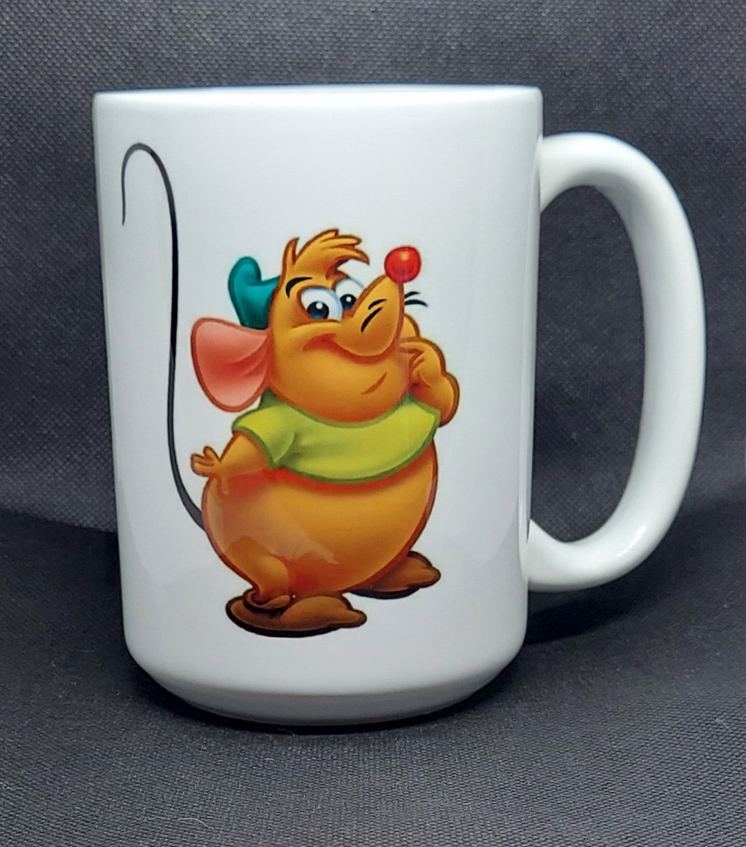 Cinderella's Gus Gus and Lucifer Coffee Mug/15 Ounce Double-sided - Etsy