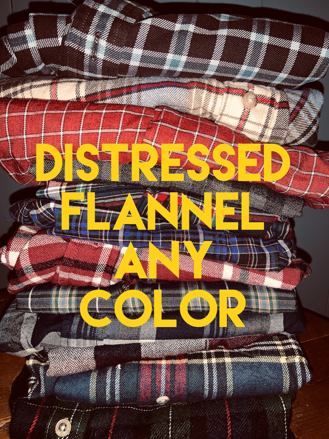 Distressed Flannel, Oversized Flannel, Vintage Flannel - Etsy