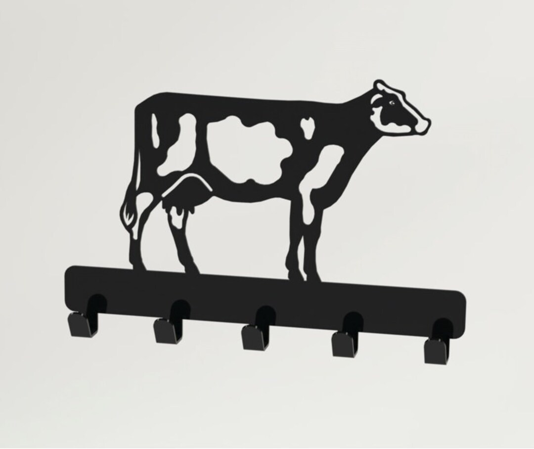 Dairy Cow Design Metal Key or Coat Hook 300mm - Etsy
