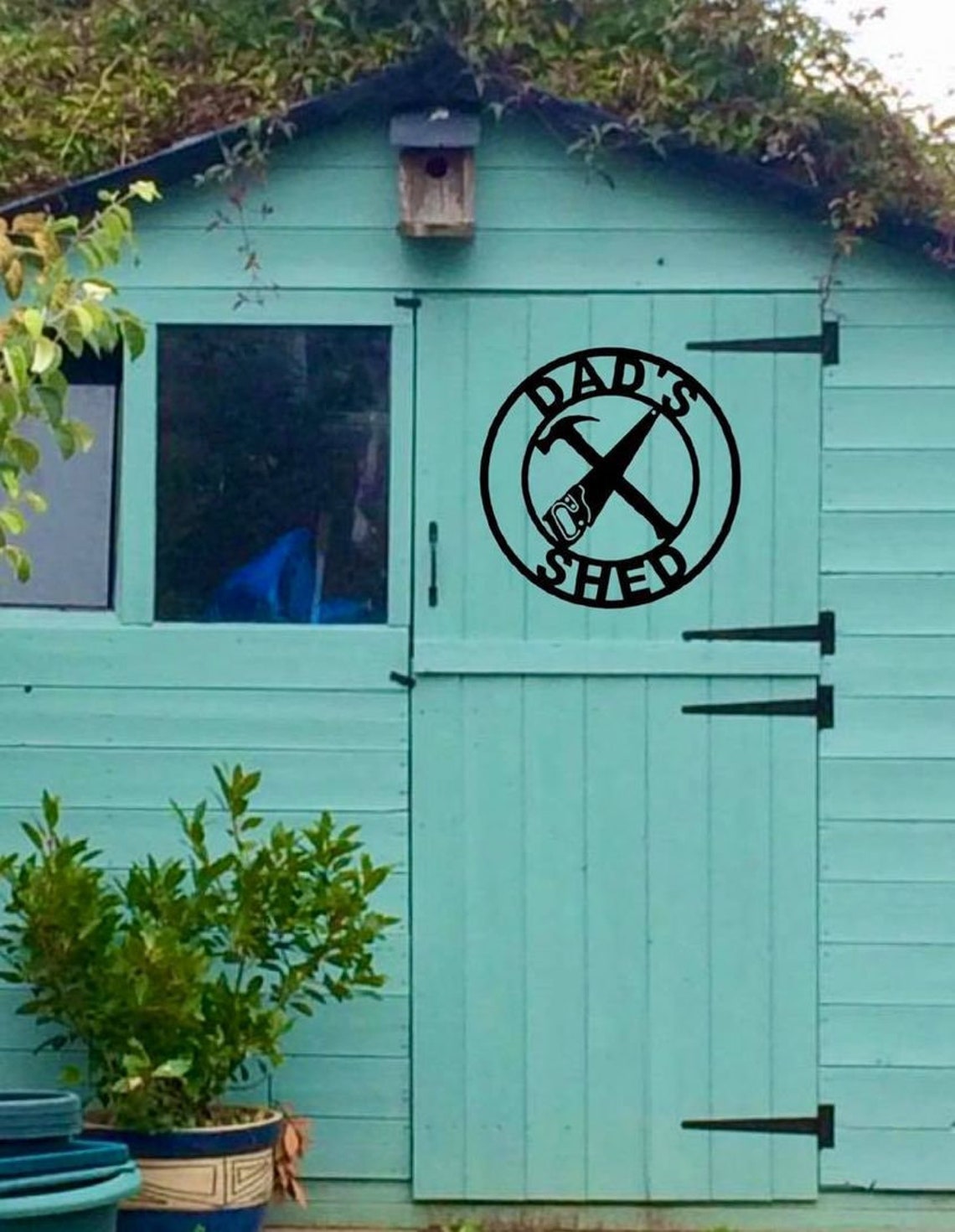 Dad's Shed Sign | Metal Garage Sign | Tool Shed Sign | Sign for Dad ...