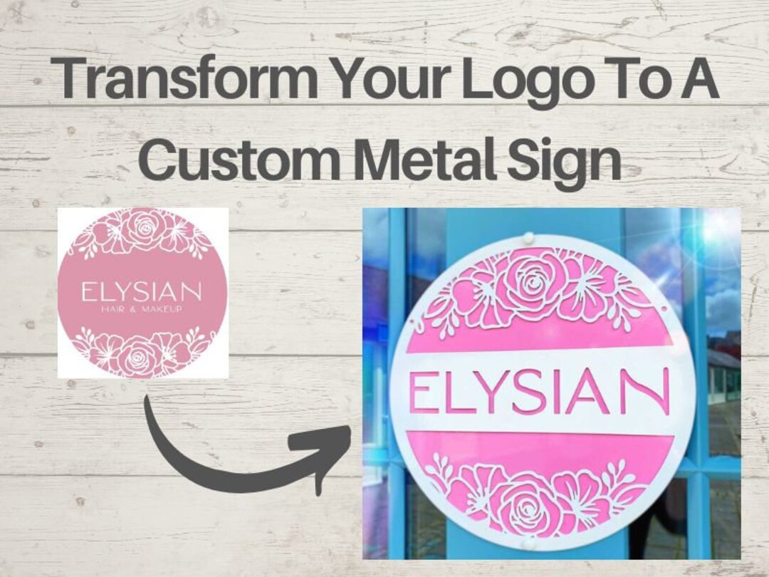 Custom Metal Sign Logo Laser Cut Business Logo Sign Custom Metal Wall ...