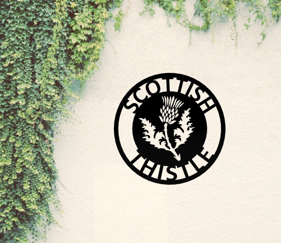 Scottish Thistle Metal Sign Indoors Outdoors Personalised Gift - Etsy