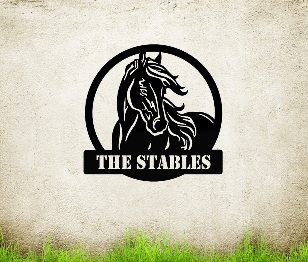 Horse Stable Farm Sign Metal Custom Farm Sign Farm Decor Farm - Etsy
