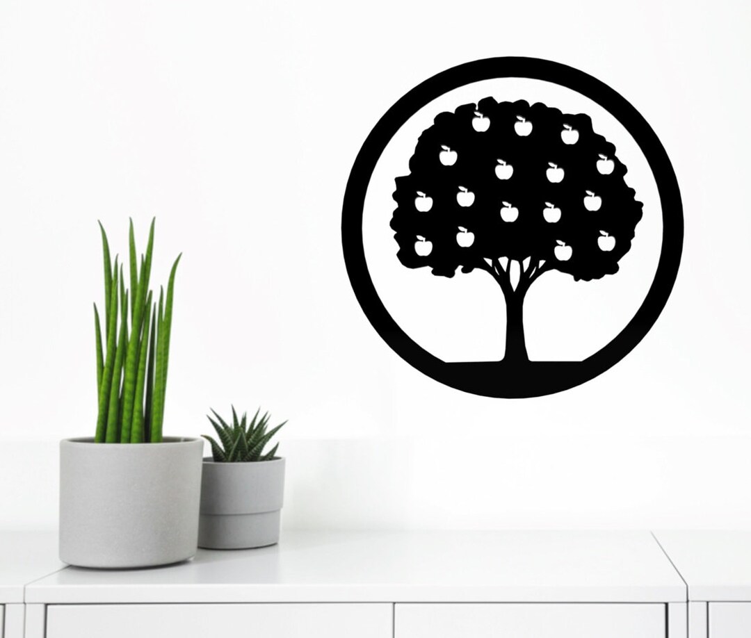 Apple Tree | Metal Wall Art | Home Decor | Wall Decoration | Gift | New ...