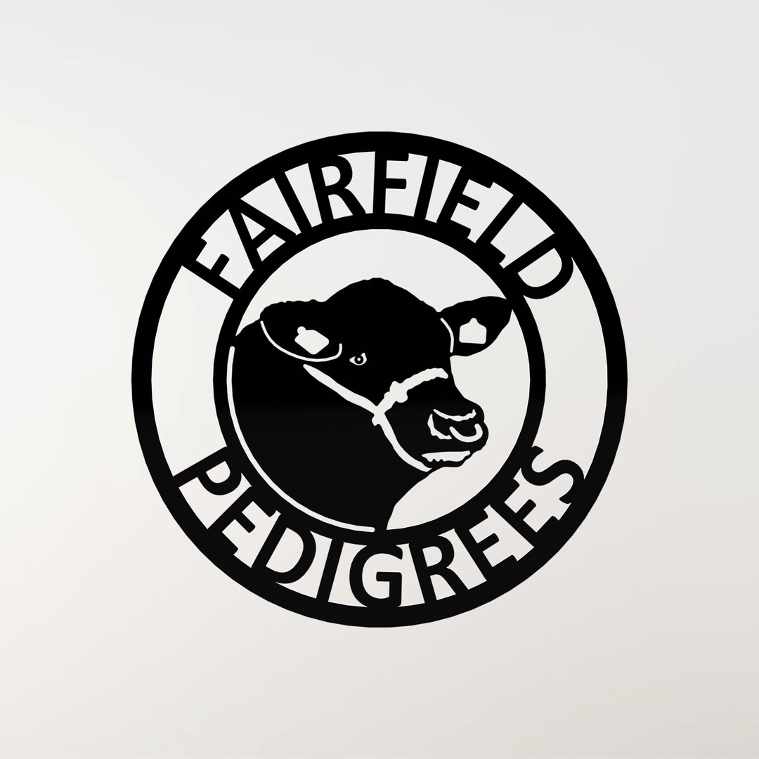 Aberdeen Angus Bull Metal Farm Sign Farmhouse Decor Farm Name Custom ...