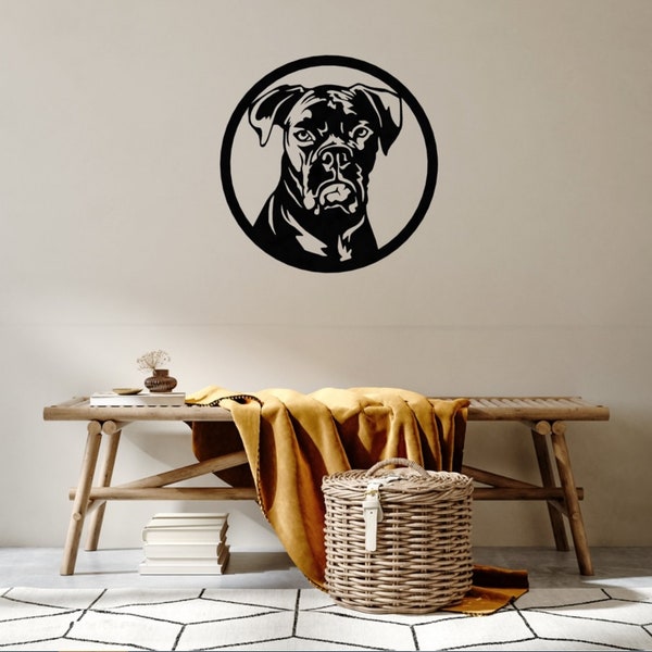 Metal Boxer Dog Signs - Etsy
