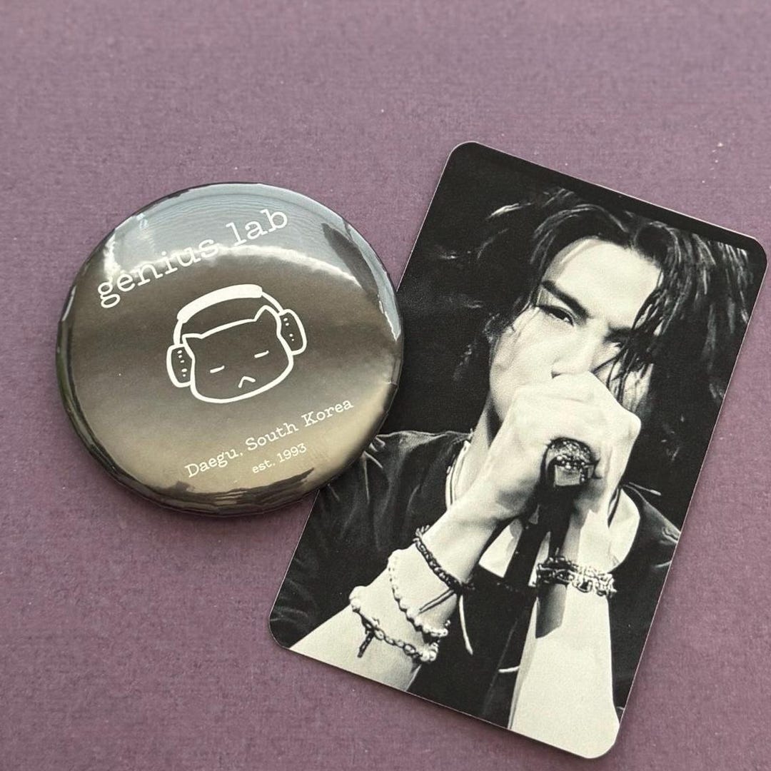 Bts//genius Lab//yoongi Bias//button Pins - Etsy
