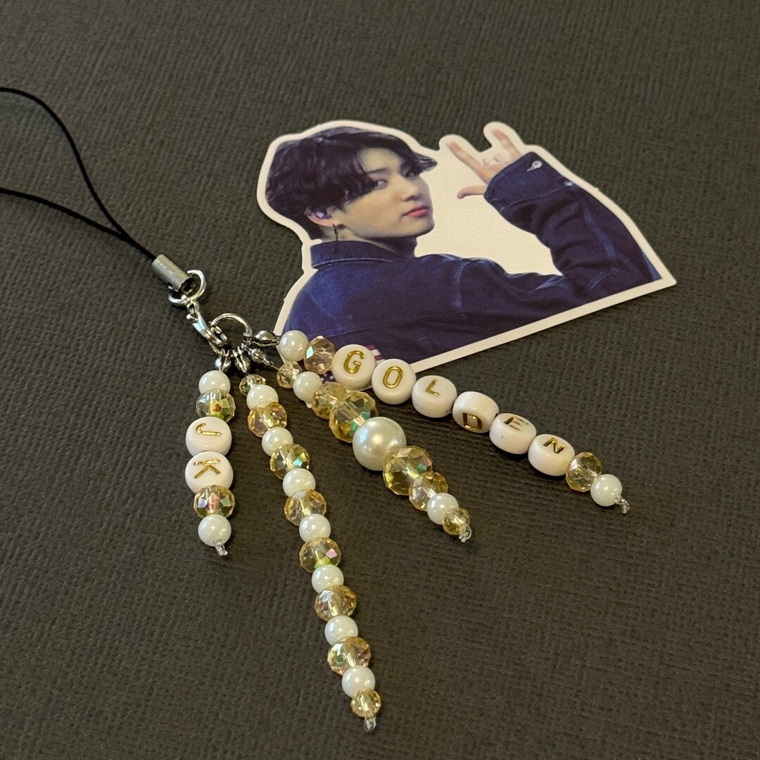 Bts//jungkook//jk//golden//army//k Pop//lanyard//keychain//accessory ...