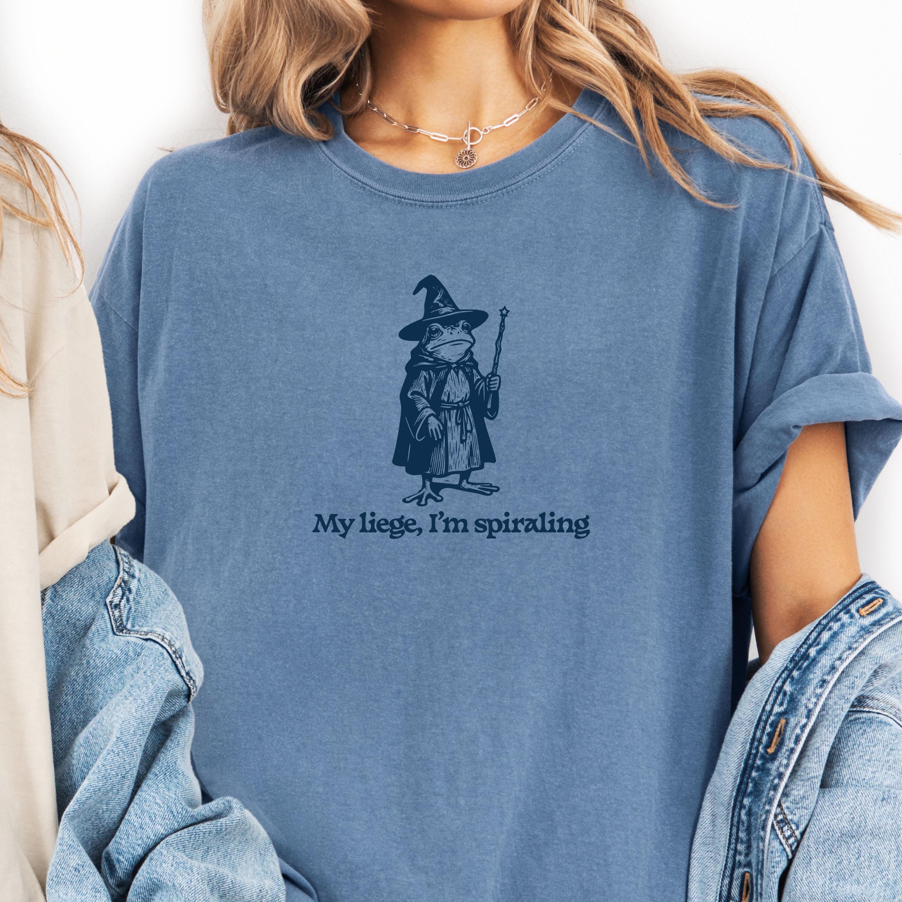 Anxious Frog Wizard Shirt | Funny ADHD / Neurodiversity Tshirt, Unisex ...