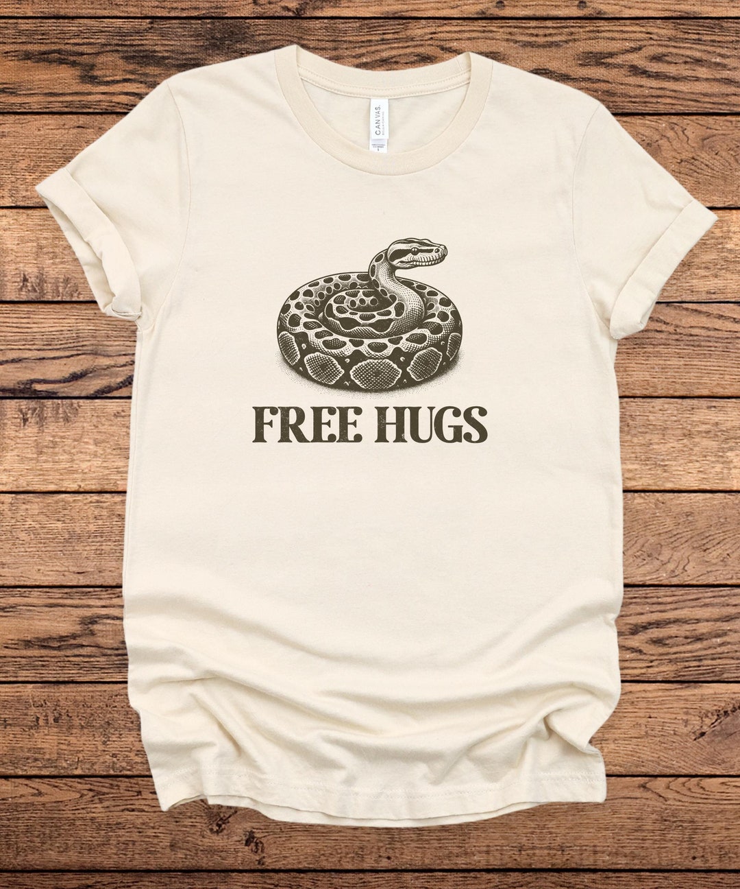 Free Boa Constrictor Hugs T Shirt | Retro Graphic Weird Meme Tshirt ...