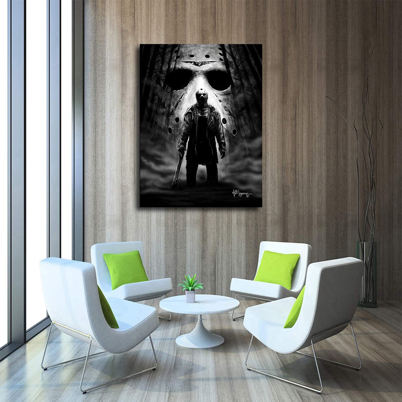 Horror Scary Vintage Canvas Wall Art Print Artwork Decors For | Etsy