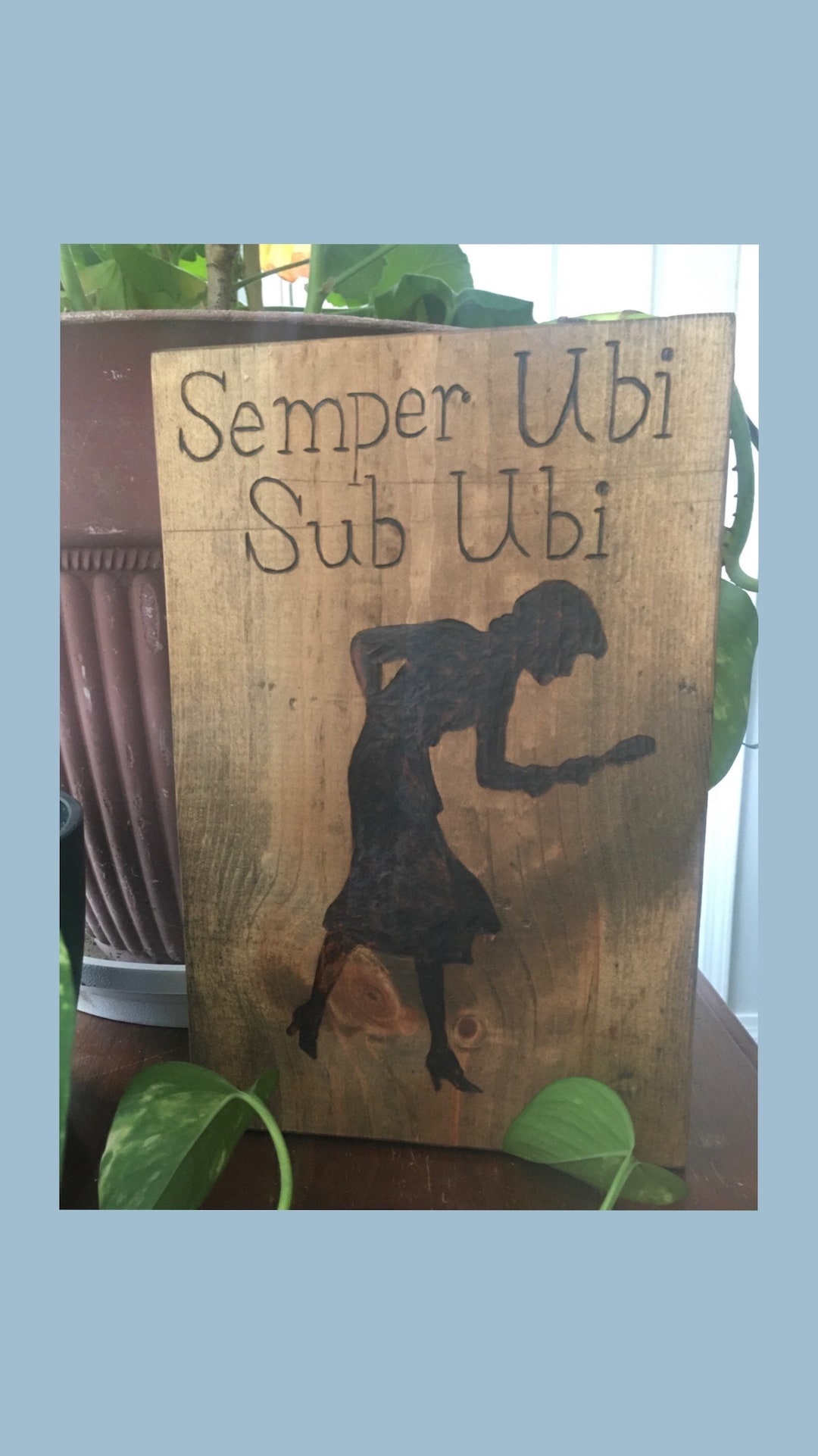 Nancy Drew “semper Ubi Sub Ubi” Wooden Hanging Sign | Nancy Drew Game ...