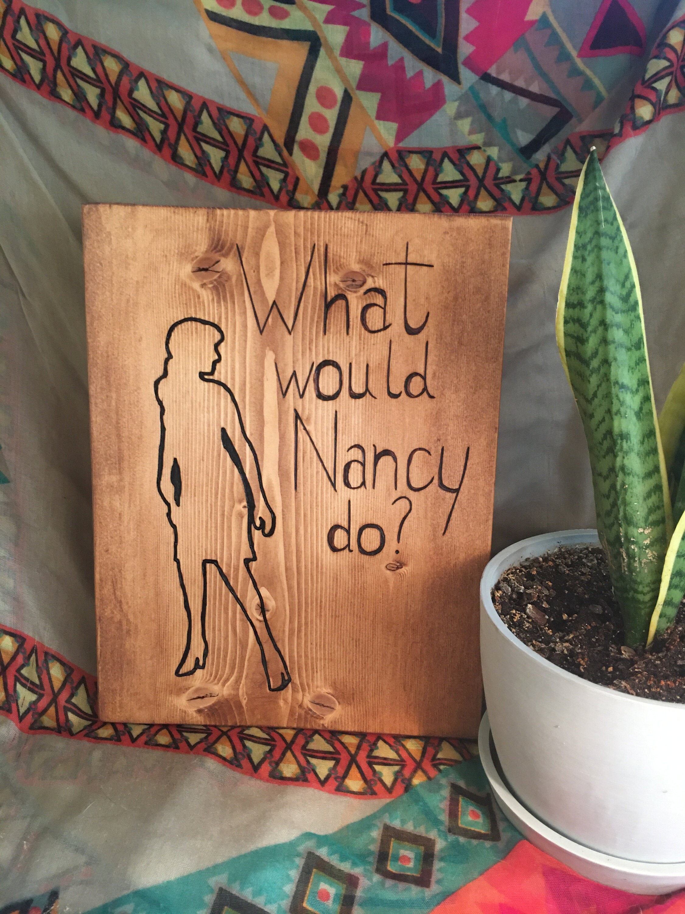 Nancy Drew Silhouette whatwould Nancy Do Wood - Etsy Australia